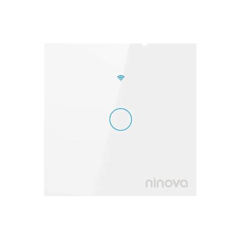 Ninova Zigbee Smart Glass Panel Switch 1 Gang White