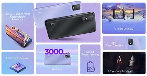 Buy The TCL Smartphone Black T P A DNZ Online PBTech Co Nz