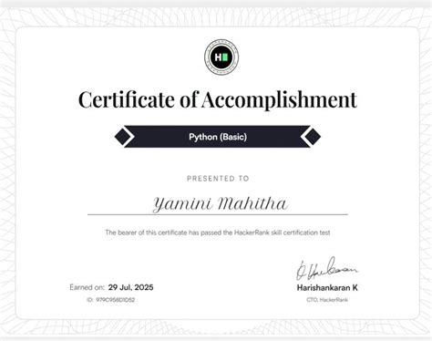 🚀 Just Leveled Up In Python Yamini Mahitha