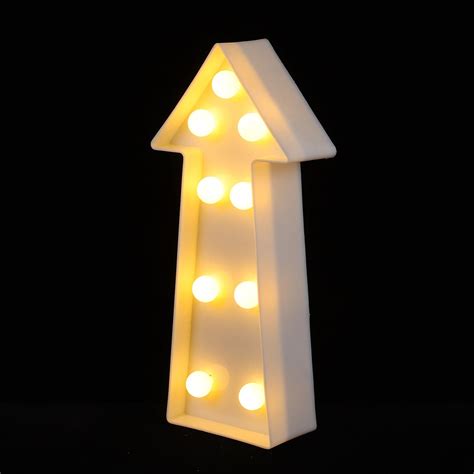 Uonlytech 3d Arrow Sign Light Led Plastic Arrow Shaped Sign Lighted