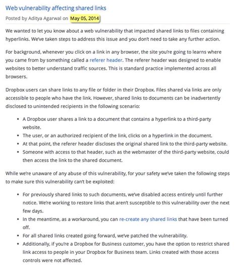 dropbox ignored vulnerability for 5 months only fixed it when media