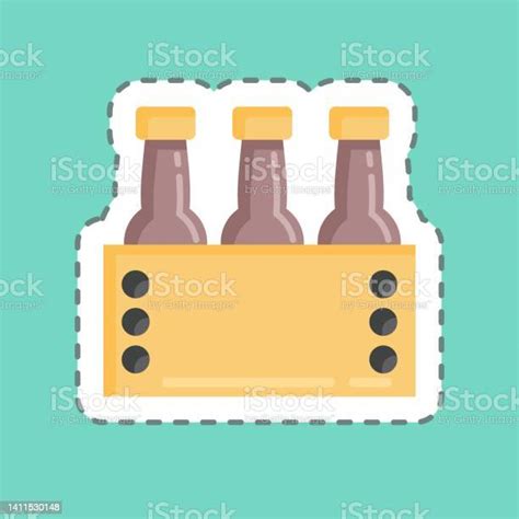 스티커 라인 컷 Octoberfest 교육 기호에 적합합니다 편집 가능한 간단한 디자인 디자인 템플릿 벡터 간단한 그림 0명에