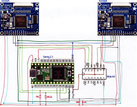 Need Help In Connecting Ra8875 Sd Card Module And Usb Host Shield