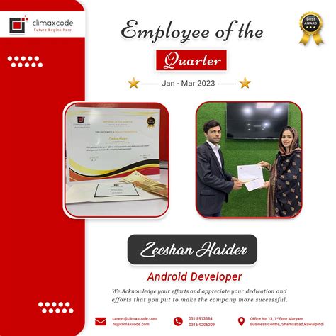 Proud Employeeofthequarter Hardworking Dedicated Impressive