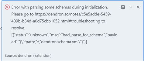 error with parsing some schemas during initialization on clean