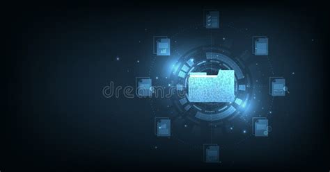 Document Management And Digital Document Paperless Operation Concept