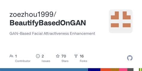GitHub Zoezhou BeautifyBasedOnGAN GAN Based Facial Attractiveness Enhancement