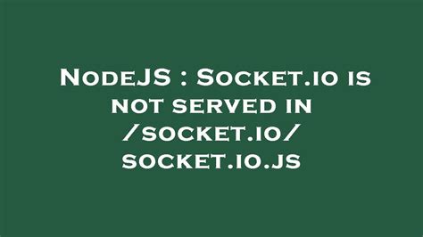 nodejs is not served in js youtube