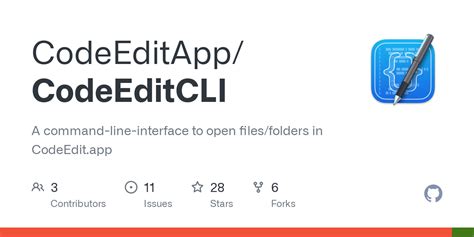 GitHub CodeEditApp CodeEditCLI A Command Line Interface To Open Files Folders In CodeEdit App