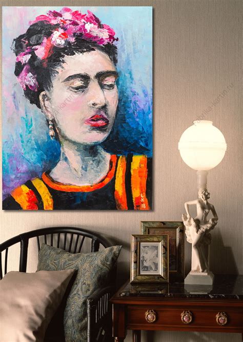 Репродукция картины Фрида Кало Картина маслом на холсте Фрида Кало