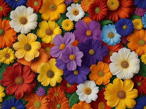 Premium Photo Colorful Flowers
