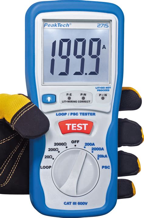 PEAKTECH Digital LOOP PSC Tester At Reichelt Elektronik