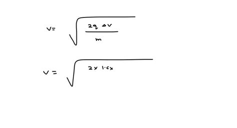 Solved A Proton Is Accelerated From Rest Through A Potential Diff