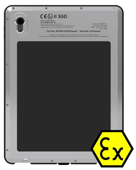 Explosion Proof Ipad A16 Ex Zone 2 Atexxo