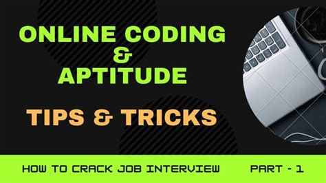 Aswin S On Linkedin Online Coding And Aptitude How To Crack Job Interviews Part 1 Tips