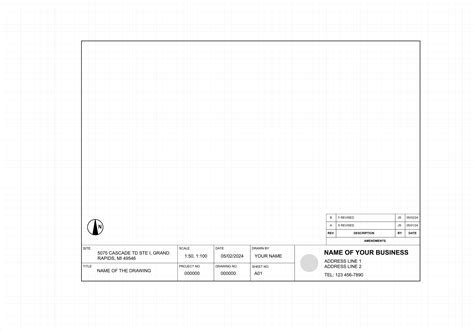 A1 Title Block Template Free Cad Templates
