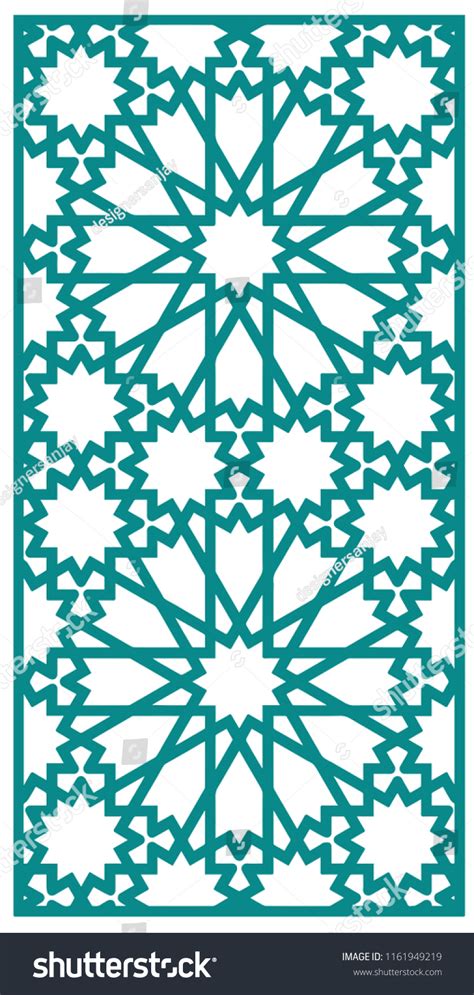 Jali Pattern Cnc Pattern Router Cut Stock Vector Royalty Free 1161949219 Shutterstock