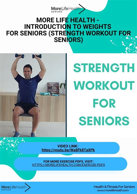 Printable Exercise Pdfs For Seniors — More Life Health Seniors Health And Fitness