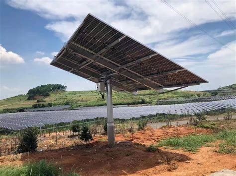 Solar Pv Tracking System Bracket Dual Axis 2 Axis Pv Sun Tracker