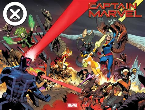 The X Men And Captain Marvel Join Forces To End Marvels Most