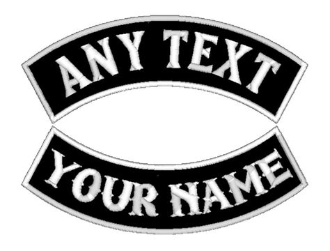 Personalized Biker Vest Patch Embroidered Motorcycle Club Jacket Applique Etsy