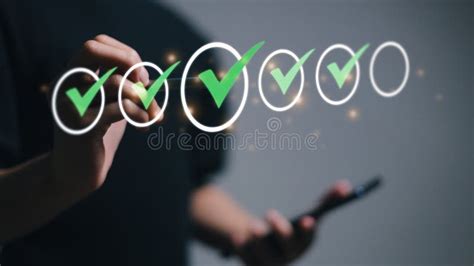 Businesswomen Do Online Checklist Surveys Checkmarks On Checklists And Fill Out Online Forms