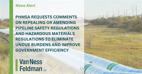 Phmsa Requests Comments On Repealing Or Amending Pipeline Safety