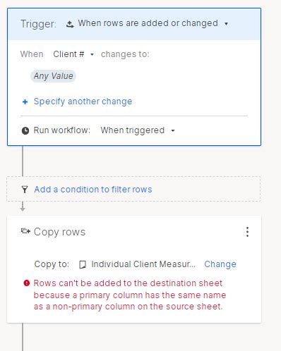 Copying Rows To A New Sheet I Can T Figure Out How To Fix This Smartsheet Community