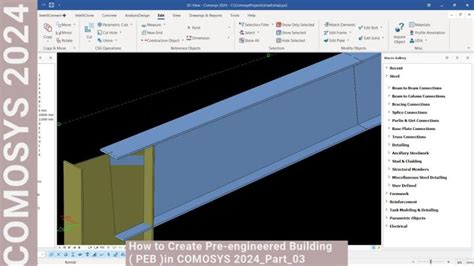 Maurice Dimba On Linkedin How To Create Pre Engineered Building Peb In Comosys 2024 Part 03