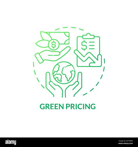 Eco Pricing Green Gradient Concept Icon Stock Vector Image And Art Alamy