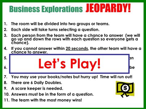 Ppt Busines Exploration Jeopardy Powerpoint Presentation Free