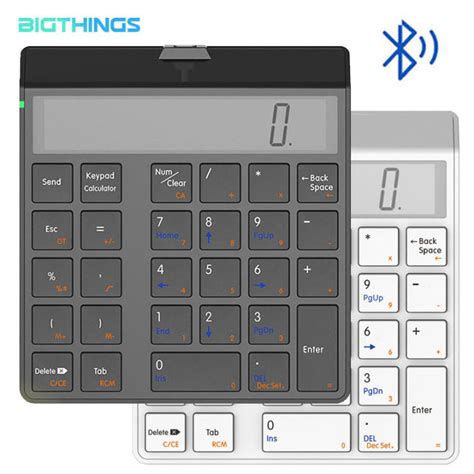 2021bluetooth Keyboard Numpad Numeric Keypad 2 In 1 Wireless Electronic