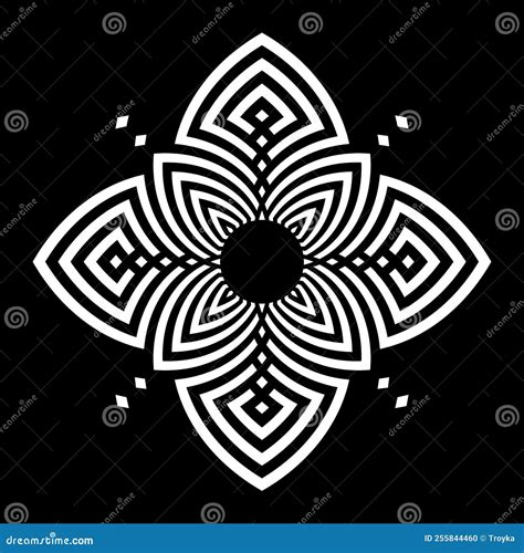 Abstract Radial Symmetrical Pattern Decorative Design Element Stock Vector Illustration Of