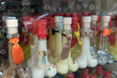 Penis Shaped Liquor Bottles Editorial Photography Image Of Symbol