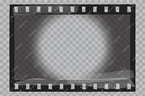 Premium Vector Vintage Filmstrip Frame Distressed Film Border Grunge