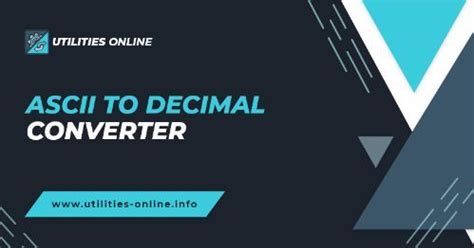 ASCII To Decimal Converter Decimals How To Memorize Things Decimal Number