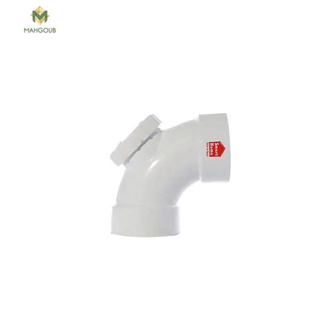 كوع صرف بباب سمارت هوم 4 بوصه يشمل فتحة اضافية أبيض 353030003 محجوب