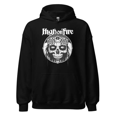 High On Fire Hoodie Stoner Metal Hoodies Etsy