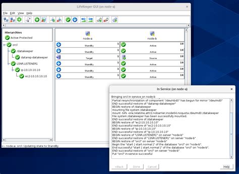Test Switchover Of The Oracle Resource Lifekeeper For Linux Live 960
