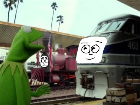 Kermit With Randy Stevenot And Amtrack No463 By Flyingfoxandbambi On