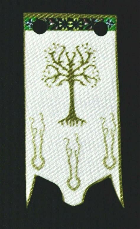 Banner Flag Gondor Tree White Boromir Compatible With 9473 Double