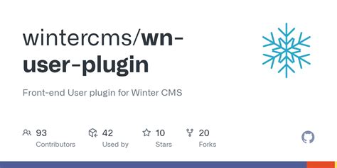 Github Wintercmswn User Plugin Front End User Plugin For Winter Cms