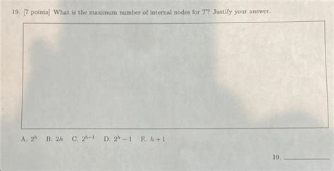 Solved For Questions 16−19 Let T Be A Full K Ary Tree