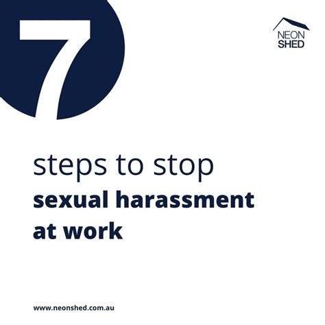7 Steps To Stop Sexual Harassment Neon Shed