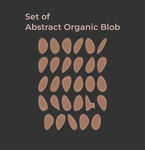 Premium Vector Set Of Abstract Organic Blob