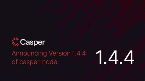 Casper On Twitter Casper Node Operators Upgrade Instructions For Have Been Posted