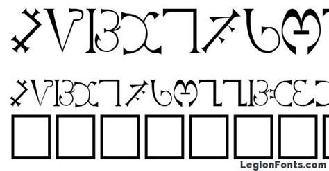Enochian Font Download Free Legionfonts