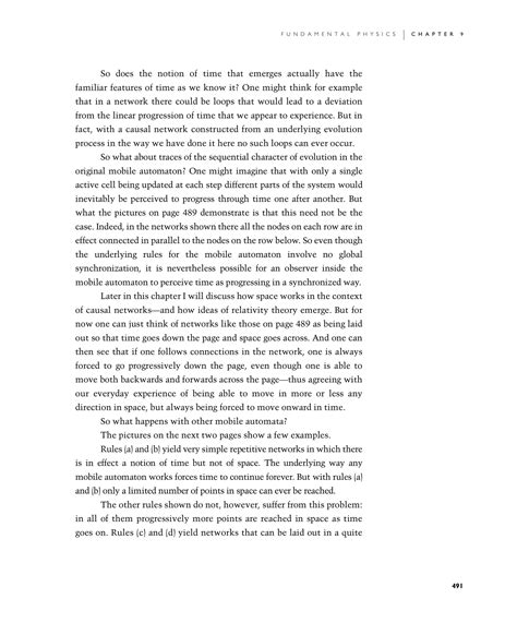 Time And Causal Networks A New Kind Of Science Online By Stephen Wolfram Page 491