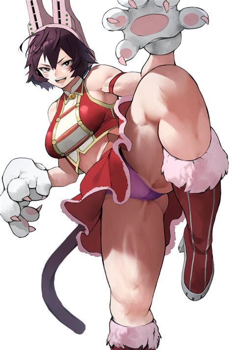 Rule 34 1girls Breasts Brown Hair Cat Ears Cat Paws Cat Tail Female