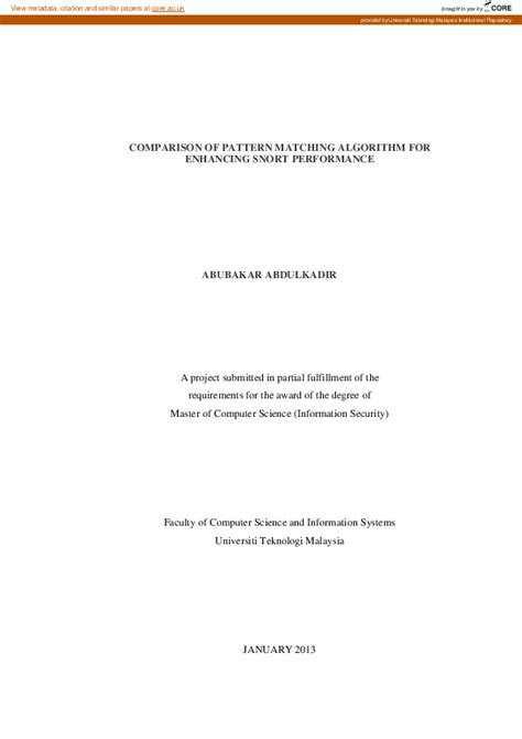 Pdf Comparison Of Pattern Matching Algorithm For Enhancing Snort